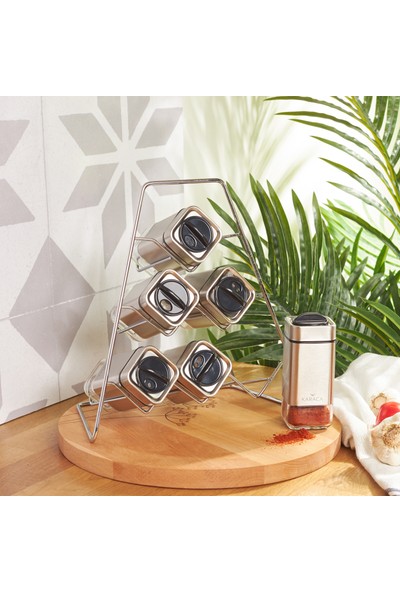 Karaca Avangart 7 Parça Üçgen Baharat Takımı