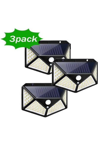 Sge 3 Adet Siyah Solar Güneş Enerjili Hareket Sensörlü 4 Taraflı Bahçe Garaj Ev Aydınlatma Lambası Sge 3 Adet Siyah Solar Güneş Enerjili Hareket Sensörlü 4 Taraflı Bahçe Garaj Ev Aydınlatma Lambası