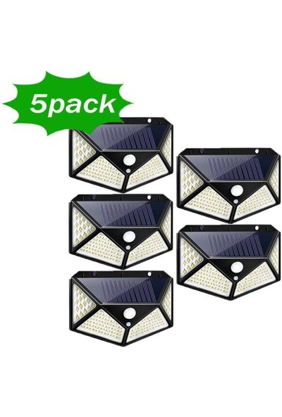 Sge 5 Adet Siyah Solar Güneş Enerjili Hareket Sensörlü 4 Taraflı Bahçe Garaj Ev Aydınlatma Lambası Sge 5 Adet Siyah Solar Güneş Enerjili Hareket Sensörlü 4 Taraflı Bahçe Garaj Ev Aydınlatma Lambası