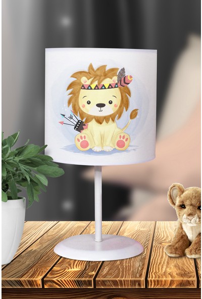 Çekirdek Home Cesur Aslan Çocuk Odası Abajur Çekirdek Home Cesur Aslan Çocuk Odası Abajur