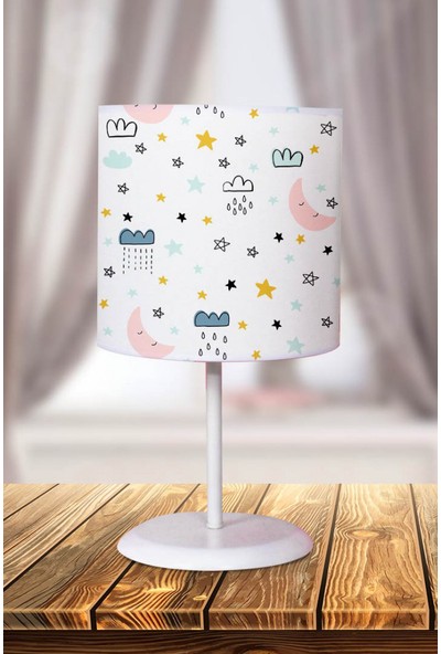 Çekirdek Home Neşeli Gökyüzü Çocuk Odası Abajur
