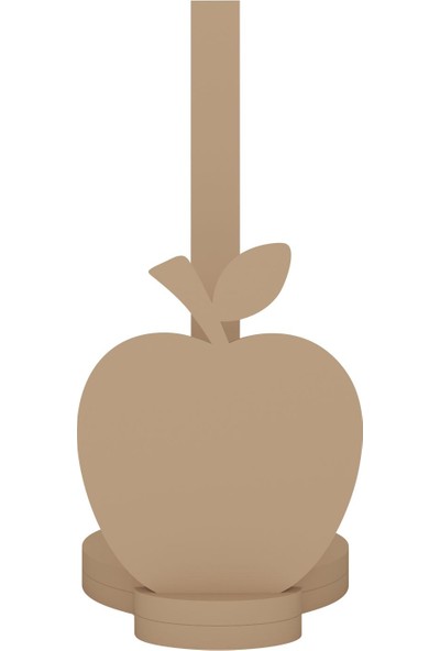 Ucuz Ahşap Hobi Elma Figür Peçetelik Kağıt Havluluk Ham Ahşap Mdf