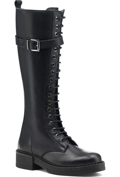 Nine West Namely 1pr Siyah Kadın Düz Çizme