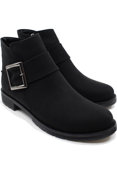 Potincim Osnz 117 Cilt Kadın Büyük Numara Kışlık Bot Ayakkabı Siyah Potincim Osnz 117 Cilt Kadın Büyük Numara Kışlık Bot Ayakkabı Siyah