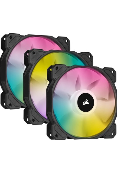 CORSAIR CO-9050109-WW İCUE SP120 RGB ELITE 120MM YÜKSEK PERFORMANS FAN, LİGHTİNG NODE CORE KONTROLCÜ İLE BİRLİKTE, 3'LÜ PAKET CORSAIR CO-9050109-WW İCUE SP120 RGB ELITE 120MM YÜKSEK PERFORMANS FAN, LİGHTİNG NODE CORE KONTROLCÜ İLE BİRLİKTE, 3'LÜ PAKET