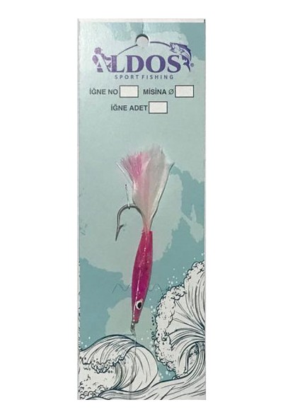 Aldos Çapari Palamut, Levrek, Lüfer Çaparisi, 12 No Uzun Pala Pembe Aldos Çapari Palamut, Levrek, Lüfer Çaparisi, 12 No Uzun Pala Pembe