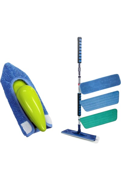 Silva Mikrofiber Mop Üçlü Set+Mikrofiber El Mopu Silva Mikrofiber Mop Üçlü Set+Mikrofiber El Mopu