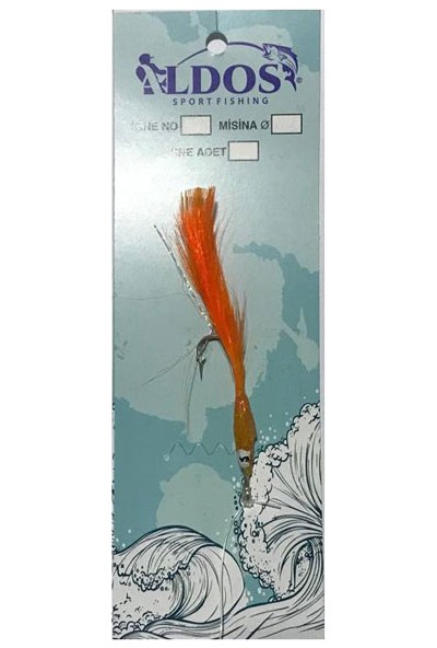 Aldos Çapari Palamut, Levrek, Lüfer Çaparisi, 16 No Uzun Pala Turuncu Aldos Çapari Palamut, Levrek, Lüfer Çaparisi, 16 No Uzun Pala Turuncu