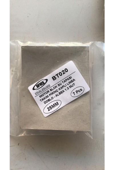 Lrb Su Tapası 1.3 Mjet Kutu Içi 7 Adet Lrb Su Tapası 1.3 Mjet Kutu Içi 7 Adet