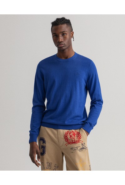 Gant Erkek Mavi Regular Fit Triko Kazak 8050063.436 Gant Erkek Mavi Regular Fit Triko Kazak 8050063.436