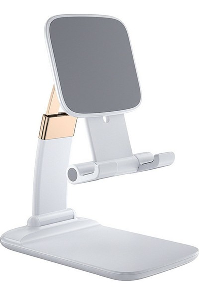 Loovox Beyaz Masaüstü Telefon Tablet Tutucu Portatif Ayarlanabilir Katlanır Şarj Standı Loovox Beyaz Masaüstü Telefon Tablet Tutucu Portatif Ayarlanabilir Katlanır Şarj Standı