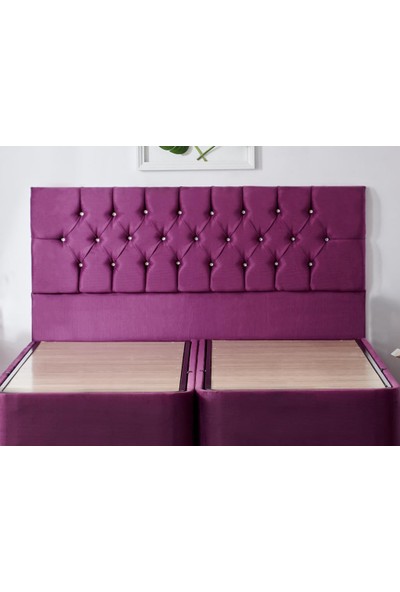 Niron Violet Başlık Çift Kişilik Yatak Başlığı - 200 cm Mor Kumaş Başlık - Taşlı El İşçiliği Baza ve Karyola Başlığı Niron Violet Başlık Çift Kişilik Yatak Başlığı - 200 cm Mor Kumaş Başlık - Taşlı El İşçiliği Baza ve Karyola Başlığı