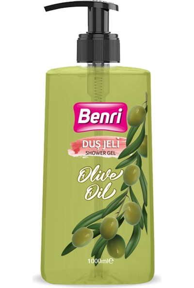Benri Berry Olive Oil Duş Jeli 1000 ml Benri Berry Olive Oil Duş Jeli 1000 ml
