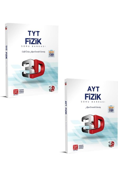 3D Yayınları Tyt Ayt Fizik Soru Bankası Seti Yeni 2022 3D Yayınları Tyt Ayt Fizik Soru Bankası Seti Yeni 2022