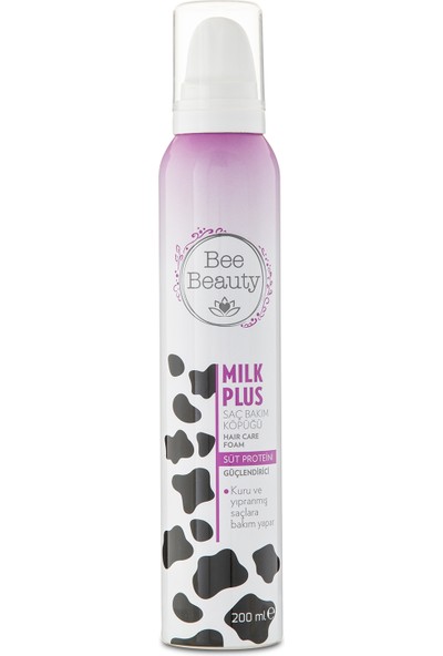 Bee Beauty Milk Plus Saç Bakım Köpüğü Süt Proteini 200 ml Bee Beauty Milk Plus Saç Bakım Köpüğü Süt Proteini 200 ml