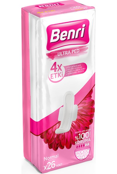 Benri Hijyenik Ped Normal Çoklu 26'lı