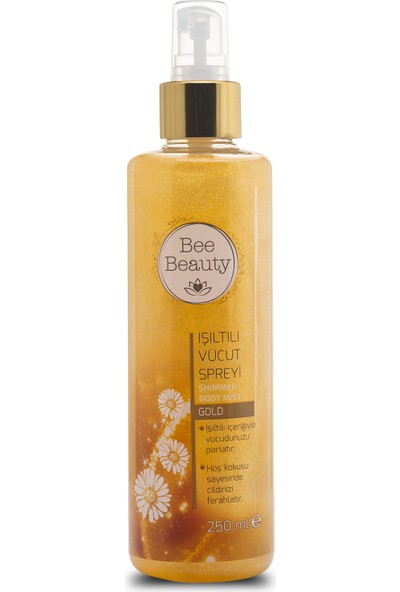Bee Beauty Gold Işıltılı Vücut Spreyi 250 ml