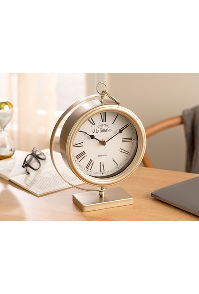 English Home Jesse Masa Saati 21X27X7CM Gold English Home Jesse Masa Saati 21X27X7CM Gold