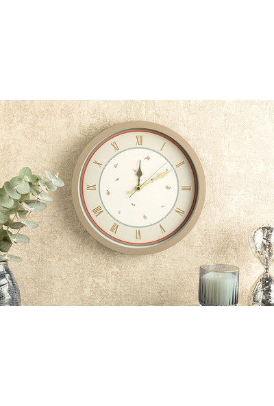 English Home Flowery Duvar Saati 30 cm Vizon