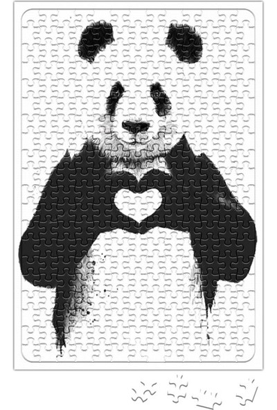 Baskı Dükkanı Panda Love Puzzle 240 Parça Yapboz Baskı Dükkanı Panda Love Puzzle 240 Parça Yapboz
