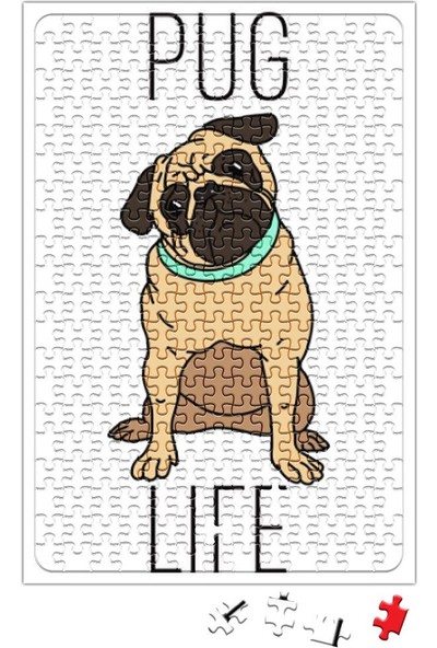 Baskı Dükkanı Pug Life Köpek 02 Puzzle 240 Parça Yapboz Baskı Dükkanı Pug Life Köpek 02 Puzzle 240 Parça Yapboz