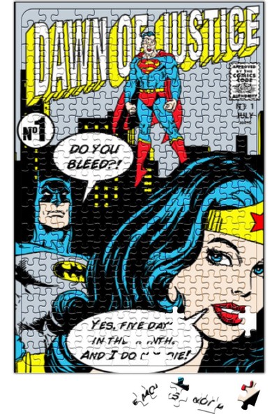 Baskı Dükkanı Batman ve Süperman Puzzle 240 Parça Yapboz Baskı Dükkanı Batman ve Süperman Puzzle 240 Parça Yapboz