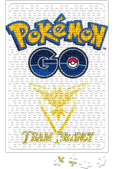 Baskı Dükkanı Pokemon Go Team Instinct Puzzle 240 Parça Yapboz