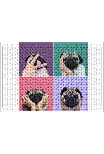 Baskı Dükkanı Pug Köpek Puzzle 240 Parça Yapboz Baskı Dükkanı Pug Köpek Puzzle 240 Parça Yapboz