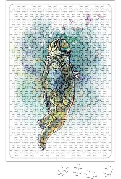 Baskı Dükkanı Astronauta Asronot Puzzle 240 Parça Yapboz