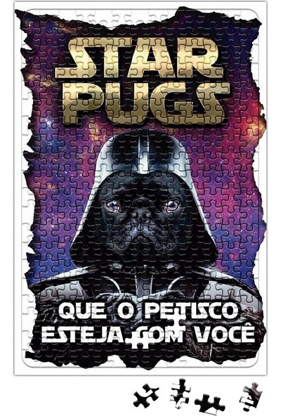 Baskı Dükkanı Star Pugs Köpek Puzzle 240 Parça Yapboz Baskı Dükkanı Star Pugs Köpek Puzzle 240 Parça Yapboz