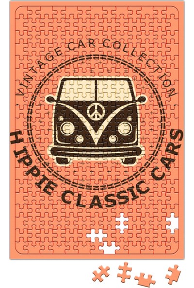 Baskı Dükkanı Kombi Hippie Puzzle 240 Parça Yapboz