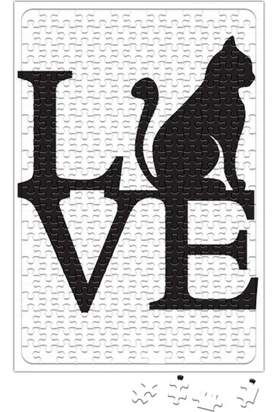 Baskı Dükkanı Love Cat Kedi Puzzle 240 Parça Yapboz Baskı Dükkanı Love Cat Kedi Puzzle 240 Parça Yapboz
