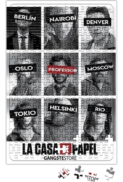 Baskı Dükkanı La Casa De Papel - 001 Puzzle 240 Parça Yapboz