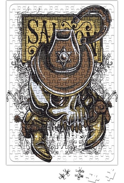 Baskı Dükkanı Xerife Saloon Puzzle 240 Parça Yapboz