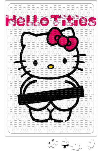 Baskı Dükkanı Hello Tities Hello Kitty Puzzle 240 Parça Yapboz