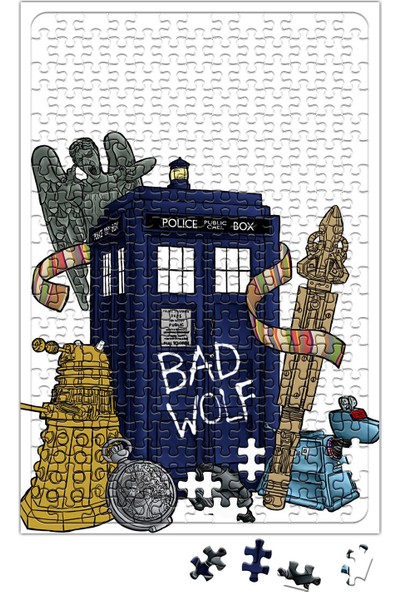 Baskı Dükkanı Doctor Who Tardis Puzzle 240 Parça Yapboz