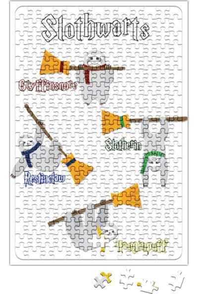 Baskı Dükkanı Slothwarts Harry Potter Sloths Puzzle 240 Parça Yapboz Baskı Dükkanı Slothwarts Harry Potter Sloths Puzzle 240 Parça Yapboz