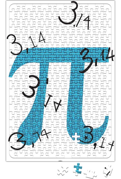 Baskı Dükkanı Pi Sayisi Mathematica Matematik Özel Tasarim Pi Günü Puzzle