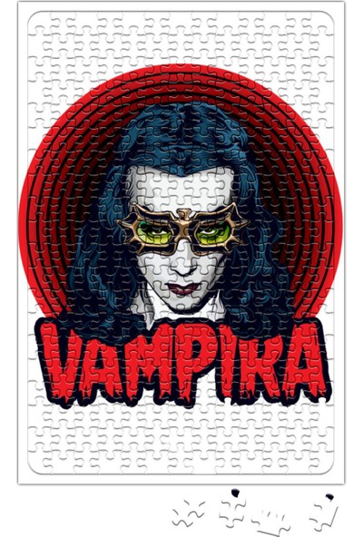 Baskı Dükkanı Vampira Bow Down To Varpir Puzzle 240 Parça Yapboz