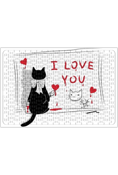 Baskı Dükkanı Kedi Cat Love Puzzle 240 Parça Yapboz Baskı Dükkanı Kedi Cat Love Puzzle 240 Parça Yapboz