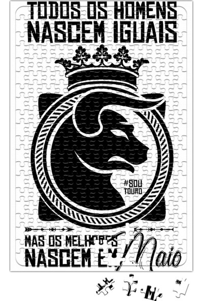 Baskı Dükkanı Touro Masculina Maio Preta Puzzle 240 Parça Yapboz