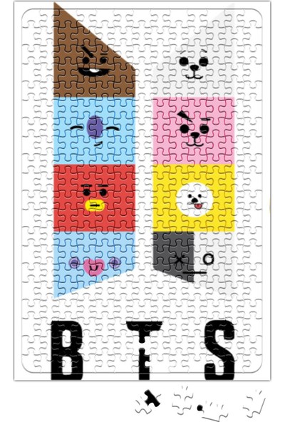 Baskı Dükkanı Bts BT21 Karakterleri Puzzle 240 Parça Yapboz Baskı Dükkanı Bts BT21 Karakterleri Puzzle 240 Parça Yapboz