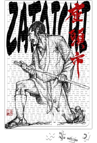 Baskı Dükkanı Zatoichi The Blind Swordsman Puzzle 240 Parça Yapboz