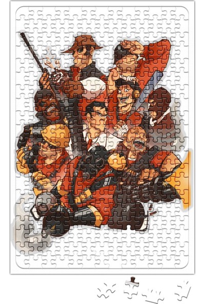 Baskı Dükkanı Team Fortress Red Team Puzzle 240 Parça Yapboz