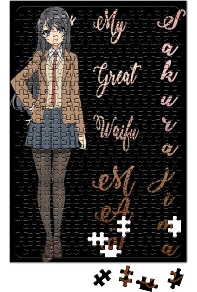 Baskı Dükkanı Sakurajima Mai My Great Waifu Puzzle 240 Parça Yapboz