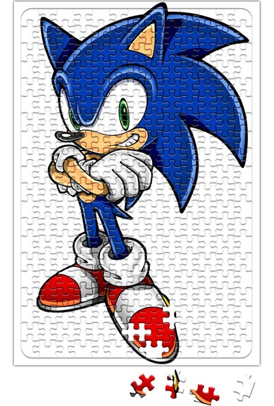 Baskı Dükkanı Sonic Puzzle 240 Parça Yapboz