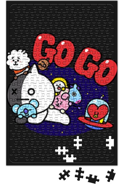 Baskı Dükkanı BT21 Gogo Bts Puzzle 240 Parça Yapboz