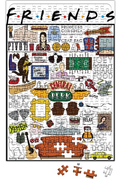 Baskı Dükkanı Friends Puzzle 240 Parça Yapboz