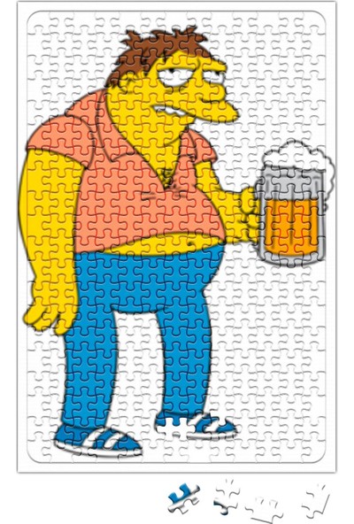 Baskı Dükkanı Personagem Dos Simpsons Puzzle 240 Parça Yapboz