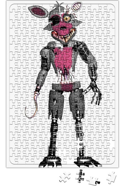 Baskı Dükkanı Nightmare Foxy Puzzle 240 Parça Yapboz